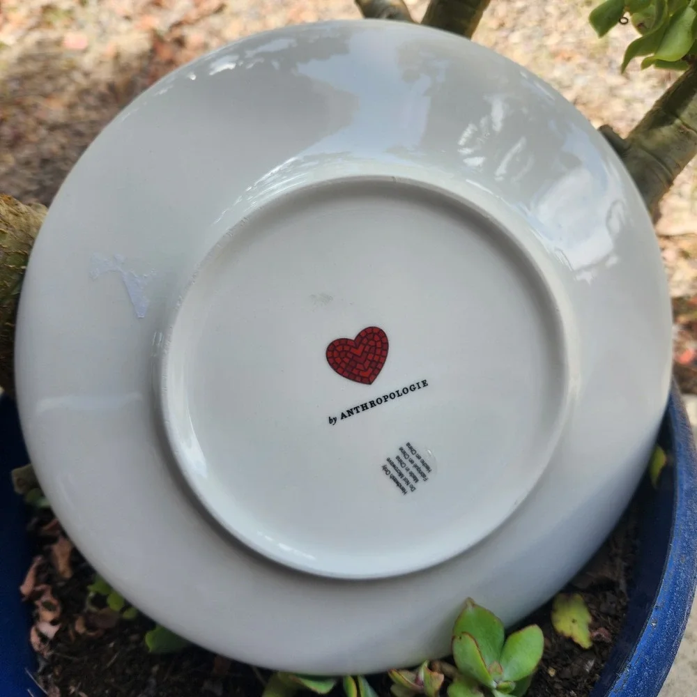 Anthropologie | Dining | Anthropologie Bistro Tile Heart Valentine Love ...
